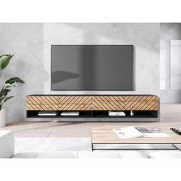 Home Affaire Lowboard stehend und h&auml;ngend schwarz B/H/T: 180cm x 30cm x 31cm