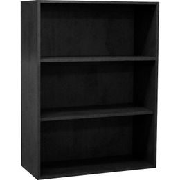 M&auml;usbacher Aktenregal &raquo;Big System Office&laquo; Breite 81 cm schwarz Holzwerkstoff B/H/T: 81cm x 109cm x 36cm, 3 Stk.