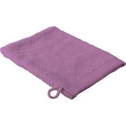 Waschhandschuh lila Baumwolle B/L: 16cmx22cm, 3 Stk.