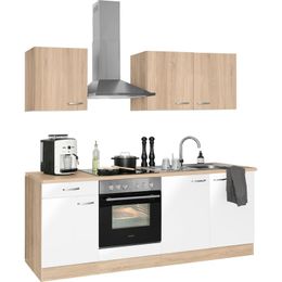 Optifit K&uuml;chenzeile &raquo;Parare&laquo; ohne E-Ger&auml;te, Breite 210 cm wei&szlig; B/H/T: 210cm x 60cm