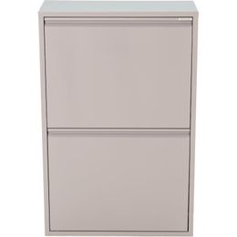 SPINDER DESIGN M&uuml;lltrennsystem &raquo;GIGI 4&laquo; Stahl-Abfalltrennsystem mit 4x 18,5-Liter-Inneneimern grau Stahl B/H/T: 60cm x 92cm x 25cm