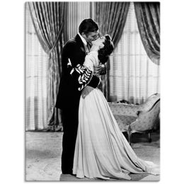 Artland Wandbild &raquo;Vom Winde verweht 1939 IV&laquo; Film 1 Stk. tlg. als Leinwandbild, Poster in verschied. Gr&ouml;&szlig;en schwarz Leinwand B/H/T: 45cm x 60cm, Leinwandbild 