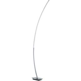 REALITY LEUCHTEN LED Stehlampe &raquo;Solo&laquo; LED-Board 1 Stk. Warmwei&szlig; LED Stehleuchte in Bogenform, mit Fussschalter, 1200 Lumen grau 1, H: 158cm, 1 Stk.