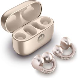 Motorola wireless In-Ear-Kopfh&ouml;rer &raquo;Moto Buds Loop&laquo; Bluetooth Active Noise Cancelling (ANC) Adaptive Noise-Cancelling Hi-Res Transparenzmodus beige
