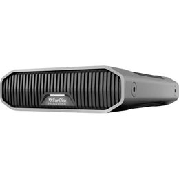 SANDISK PROFESSIONAL externe HDD-Festplatte &raquo;G-DRIVE&laquo; 6 TB Anschluss USB 3.2 Gen-2 grau Aluminium Kompatibel mit Mac und Apple Time Machine