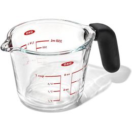 OXO Good Grips Messbecher Glas ohne Deckel transparent Glas Volumen 0,25 l