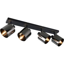 REALITY LEUCHTEN Deckenstrahler &raquo;JASON, Deckenspot Wohnzimmerlampe exkl 4x E14 max 10W, Deckenlampe&laquo; E14 1 Stk. warmwei&szlig; - kaltwei&szlig; 4 verstellbare 