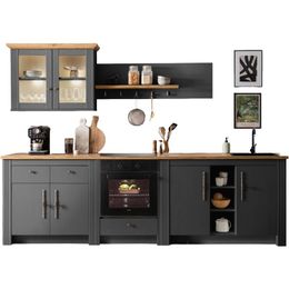 OTTO home K&uuml;chenzeile &raquo;KS-Westminster, Pantryk&uuml;che im Landhaus Stil, hochwertige Metallgriffe&laquo; Set, Breite 294 cm, Kommoden, Wandpaneel, H&auml;ngeschrank,