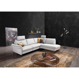 Home Affaire Ecksofa &raquo;Sarsina: mit Tonnentaschen-Federkern, perfekt zum Entspannen L-Form&laquo; inklusive 2 motorischen Relaxfunktionen mit Herz-Waage-