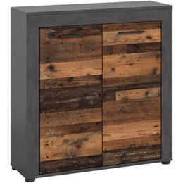 OTTO home Highboard &raquo;AOSTA, H&ouml;he 88 cm, 2 T&uuml;ren, 3 F&auml;cher, 2 Einlegeb&ouml;den&laquo; in verschiedenen Farbausf&uuml;hrungen, individuell kombinierbar, Kommode, 