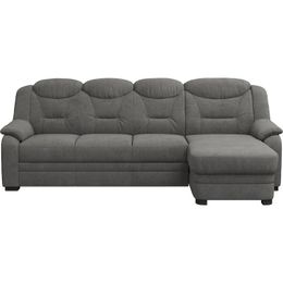 COTTA Ecksofa &raquo;Marcus L-Form&laquo; wahlweise mit Schlaffunktion grau 100% Polyester B/H/T: 257cm x 99cm x 162cm, Struktur soft, Bettfunktion links 