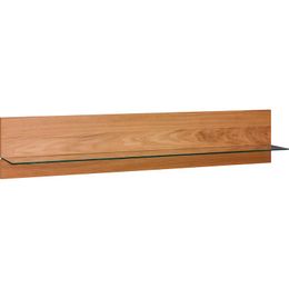 Home Affaire Wandregal &raquo;Wandregal B:162,5 cm, mit Glasablageboden, Korpus eiche furnier&laquo; 1 Stk. tlg. individuell in den verschiedensten Wohnbereichen 
