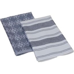 Egeria Geschirrtuch &raquo;VIVA&laquo; 2x 40x60 cm blau Obermaterial: 100% Baumwolle 2 Stk.