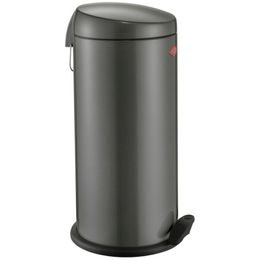 Wesco M&uuml;lleimer &raquo;Capboy Maxi&laquo; 1 Beh&auml;lter Tretabfallsammler, 22 Liter grau Stahlblech B/H/T: 30cm x 60cm x 30cm, 22 l