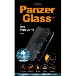 PanzerGlass Displayschutzglas &raquo;iPhone 12/12 Pro Privacy Antibakteriel StandardFit&laquo; f&uuml;r Apple iPhone 12/12 Pro 1 Stk. tlg. transparent Glas Passend f&uuml;r
