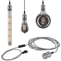 Paulmann Pendelleuchte &raquo;Eldar&laquo; E27 1 Stk. E27 grau 1, &Oslash; 4cm, 1 Stk.