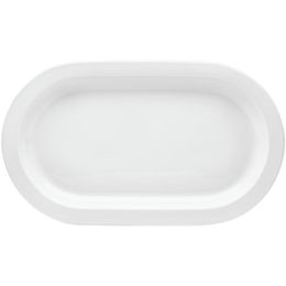 Van Well Servierplatte &raquo;Platte oval, 49,5 x 28 cm, 6 St&uuml;ck&laquo; sp&uuml;lmaschinen- und mikrowellengeeignet wei&szlig; Steingut B/H/L: 28cm x 4cm x 49,5cm