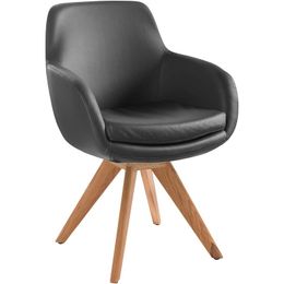 Musterring Esszimmerstuhl &raquo;Tavia&laquo; (Set) 2 Stk.Stativgestell Wildeiche massiv, Drehfunktion optional, diverse Farben grau B/H/T: 62cm x 86cm x 66cm, 2 Stk., 