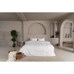 Kayori Bettw&auml;sche &raquo;Kiso&laquo; 2 Stk. aus Tencel wei&szlig; Lyocell, Obermaterial: 100% Baumwolle B/L: 135cm x 200cm, 1 Stk., 1 Stk., Lyocell, B/L: 80cm x 80cm, 2