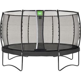 EXIT Gartentrampolin &raquo;Allure Premium&laquo; &Oslash; 427 cm mit Sicherheitsnetz schwarz &Oslash; 427cm