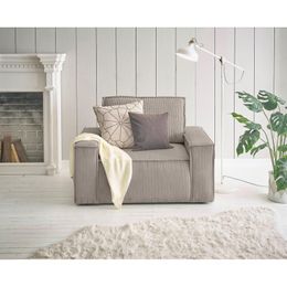 OTTO home Sessel &raquo;SHERWOOD Cord Love-Seat&laquo; passend zur Polster-Serie SHERWOOD beige 100% Polyester Cord, B/H/T: 120cm x 85cm x 86cm