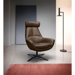 BETYPE Drehsessel &raquo;Be Organic High Back, Loungesessel, Hochlehnsessel&laquo; in elegantem Design mit Drehfunktion braun 100% Polyester Luxus-Microfaser, 