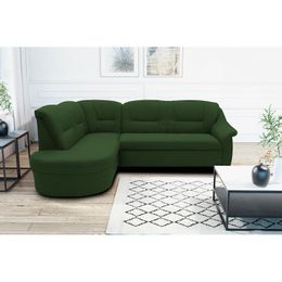 DOMO collection Ecksofa &raquo;Faenza f&uuml;r kleine R&auml;ume, Stellma&szlig;e 232x176cm, komfortabel, L-Form&laquo; mit Ottomane, zeitlos, elegante Armlehnen, wahlweise mit 