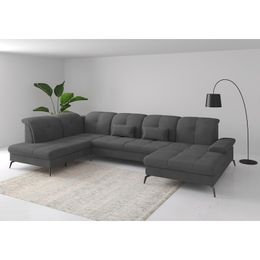 Sit & More sit&more Wohnlandschaft &raquo;Amica, U-Form, inkl. Sitztiefenverstellung und Armteilverstellung&laquo; wahlweise mit Kopfteilverstellung, Schlaffunktion und 