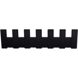 SPINDER DESIGN Garderobenhaken Metall, Breite 64 cm, 7 haken schwarz Metall B/H/T: 64cm x 17cm x 7,3cm