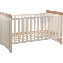 Begabino Babybett &raquo;Jasmin passend zum Babyzimmer&laquo; 70x140 cm inklusive Lattenrahmen, Landhausstil mit 3 Schlupfsprossen Holzwerkstoff Lattenrost, Liegefl&auml;che B/