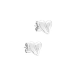Tamaris Damen Paar Ohrstecker &raquo;Organic Heart, Herz&laquo; Edelstahl