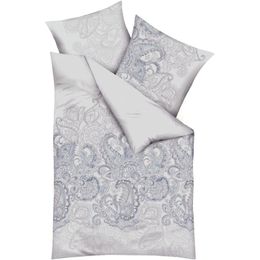 Kaeppel Bettw&auml;sche &raquo;Indica&laquo; 2 Stk. Mit Paisleymuster grau Mako-Satin, Obermaterial: 100% Baumwolle B/L: 155cm x 220cm, 1 Stk., 1 Stk., Mako-Satin, B/L: 80cm x