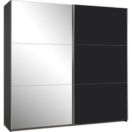 Rauch Schwebet&uuml;renschrank &raquo;Halle&laquo; Mit Hochglanzfront grau Holzwerkstoff B/H/T: 218cm x 210cm x 59cm
