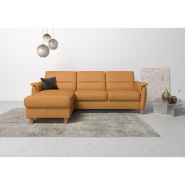 Home Affaire Ecksofa &raquo;Palmera L-Form, B: 244 cm - OTTO. Verl&auml;ssliche Qualit&auml;t.&laquo; optional Schlaffunktion & Bettkasten, Federkern gelb Luxus-Microfaser 