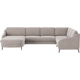 Sit & More sit&more Wohnlandschaft &raquo;Soul U-Form&laquo; wahlweise mit Schlaffunktion und Bettkasten oder Schubkasten grau 100% Polyester B/H/T: 356cm x 90cm x 227cm, 