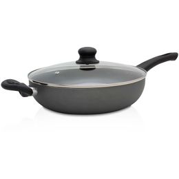 Kr&uuml;ger Bratpfanne &raquo;Aluminium Gro&szlig;raumpfanne Gourmet, 28 cm&laquo; Aluminium 1 Stk. tlg. f&uuml;r Induktions-Kochfelder geeignet grau &Oslash; 28cm + H&ouml;he 7cm