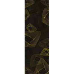 ARCHITECTS PAPER Fototapete &raquo;Golden Glow Dark&laquo; Grafik Tapete Grafisch Schwarz Gold Fototapete Panel 1,00m x 2,80m gelb Vlies B/L: 1m x 2,8m