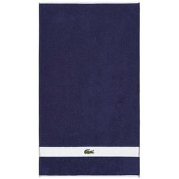 Lacoste Handtuch &raquo;LCASUAL&laquo; mit Label-Applikationen und Bord&uuml;re Frottier, Obermaterial: 100% Baumwolle B/L: 55cmx100cm, 1 Stk., Frottier