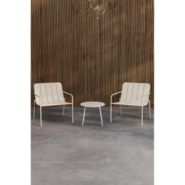 Gartenlounge-Set &raquo;Minos, gro&szlig;z&uuml;giges Outdoor-Set f&uuml;r vielseitige Nutzung&laquo; 3 tlg. Loungem&ouml;bel mit Metallgestell, pulverbeschichtet B/H/T: 70cm x 745cm 