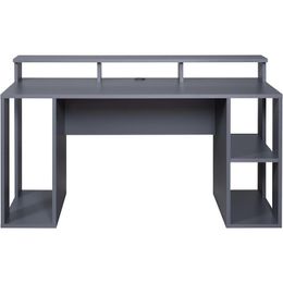 Inter Link Gamingtisch &raquo;Match Point, Schreibtisch anthrazit, Tower Fach, Monitor Ablage&laquo; 1 Stk. tlg. F&uuml;r Gaming & Home Office, Kabelmanagement; BxTxH: 160 x 67 x
