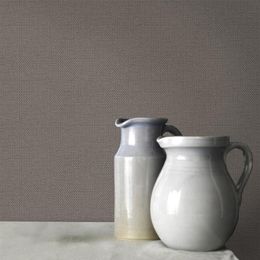 WOW Vliestapete &raquo;TWILL&laquo; uni Design Tapeten braun Vlies B/L: 0,52m x 10m, Rollen: 1