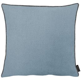 Apelt Dekokissen &raquo;Stone&laquo; mit Kettelrand Leinen, Polyester B/L: 46cm x 46cm, 1 Stk.