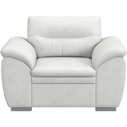COTTA Sessel &raquo;Leandra&laquo; Polstergarnitur, auch als Set erh&auml;ltlich wei&szlig; Luxus-Microfaser (100% Polyester);NaturLEDER: Bitte beachten Sie, dass 