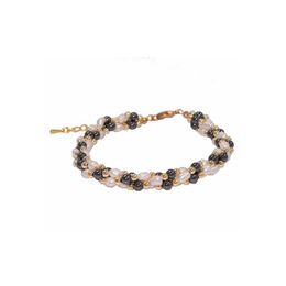 Firetti Damen Armband &raquo;Schmuck Geschenk Armschmuck Armkette Edelstein Farbstein H&auml;matit&laquo; Made in Germany - mit H&auml;matit - mit S&uuml;&szlig;wasserzuchtperle bunt 