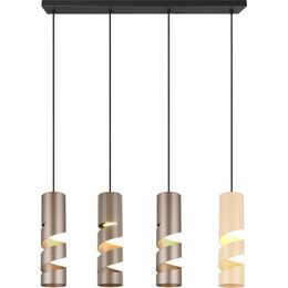 Trio Leuchten Pendelleuchte &raquo;STREAM, H&auml;ngelampe mit Metallschirm, exkl GU10 max 10W&laquo; GU10 1 Stk. warmwei&szlig; - kaltwei&szlig; H&ouml;he einstellbar max 150 cm, 