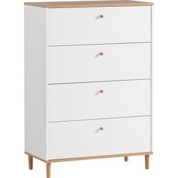 Schildmeyer Kommode &raquo;Hilda, Kommode, melaminharzbeschichtet,Made in Germany, B: 80 cm&laquo; Solide Verarbeitung - Dieses Produkt ist in Deutschland gefertigt wei&szlig; B/H/