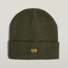 G-Star Raw G-Star Unisex G-STAR Beanie &raquo;Effo Long Beanie&laquo; mit Aufn&auml;her vorn gr&uuml;n Einheitsgr&ouml;&szlig;e