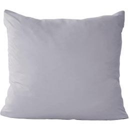 Primera Kissenbezug &raquo; Mako-Feinjersey Kissenbezug im Doppelpack&laquo; In vielen Uni-T&ouml;nen grau Feinjersey, Obermaterial: 100% Baumwolle B/L: 80cm x 80cm, 2 Stk., 