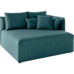 OTTO home Ottomane &raquo;N&ouml;re&laquo; kurzes Lounge-Modul - zum Zusammenstellen, Breite 138 cm, Tiefe 128 cm blau 100% Polyester B/H/T: 138cm x 86cm x 128cm, 