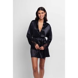 Dorina Damen Kimono &raquo;Lyra Satin&laquo; mit zarten Spitzendetails XL